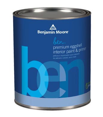 Benjamin Moore Ben Waterborne Interior Paint, Eggshell Finish, Quart ...